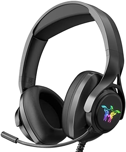 ONIGAL Gaming Headset PS5 Black Gaming Headphone PC with Noise ...