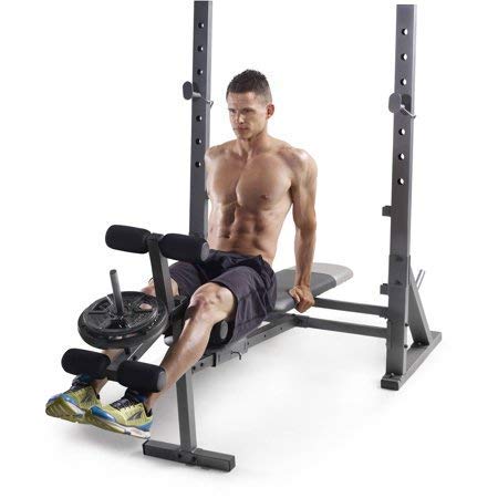 Golds Gym* XR 10.1 Olympic Weight Bench Accommodates Olympic-Width 6 ...