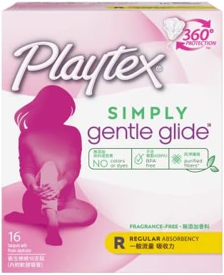 Playtex Tampon Gentle Glide 360 Regular Tampons With Normal Applicator ...