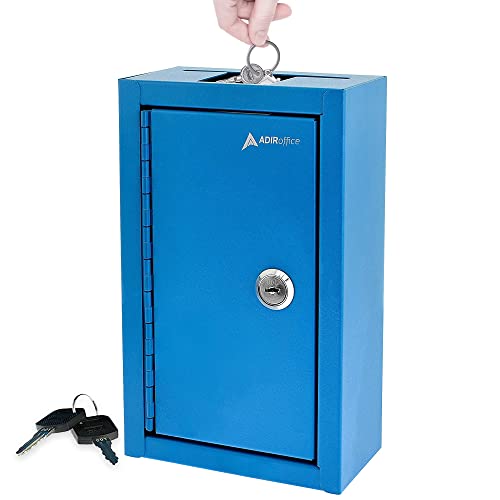 AdirOffice Large Key Drop Box – Large Capacity Commercial Grade Storage ...
