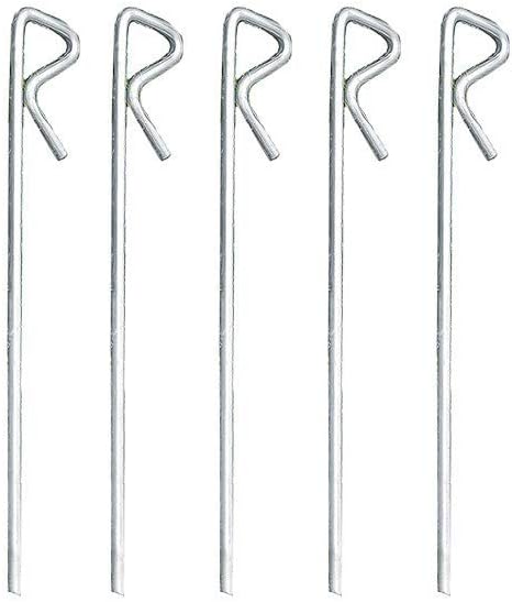 bellissa 5 Stück R-Ring - hochwertige ERD-Anker & Bodenanker Metall ...