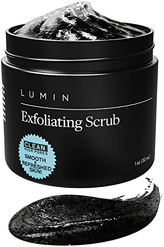 Lumin Mens Face Scrub, Charcoal Face Scrub Men, Face Cleanser for Men ...