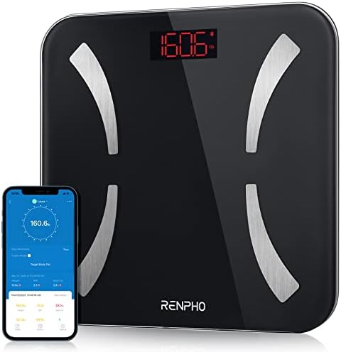 سعر RENPHO Weighing Digital Bathroom Scales for Body Weight, Smart Bluetooth Body Fat Scales ...