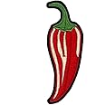 Amazon.com: Red Chili Pepper Patches, Hot Pepper Embroidery Iron On ...