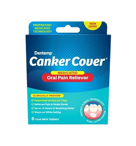 Dentemp Canker Cover - Canker Sore Medicine Pain Reliever (6 Counts ...