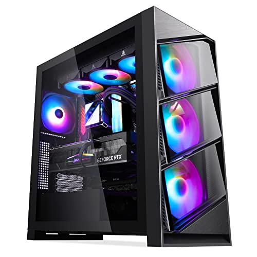 Segotep T3 White Mid-Tower ATX Gaming PC Case, Support Top & Side 360mm ...