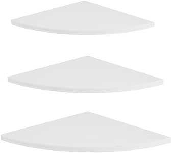Amazon.com: Corner Shelf, 3Pcs Floating Corner Shelf Wall-Mounted ...