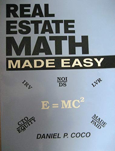 Real Estate Math Made Easy: Amazon.com: Books