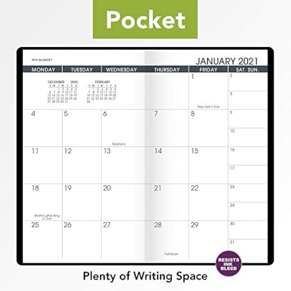 Printable Pocket Calendar 2023 Recette 2023