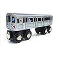 Amazon.com: Munipals MP01-110A Wooden Subway Train New York City MTA ...