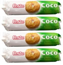 Amazon.com: Costa- Coconut cookies 4.4oz (4-Pack)