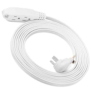 ClearMax 15 Feet 3 Outlet Extension Cord 16AWG Indoor/Outdoor Use ...