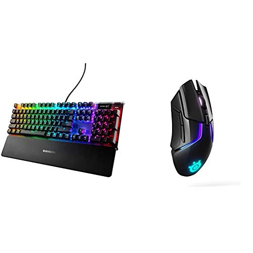 SteelSeries Apex 7 Mechanical Gaming Keyboard & Rival 650 Quantum ...
