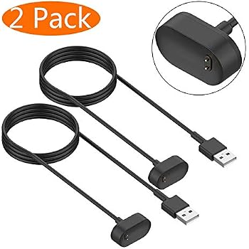 Amazon.com: [2 Pack] Charger Cable for Fitbit Inspire HR Smartwatch ...
