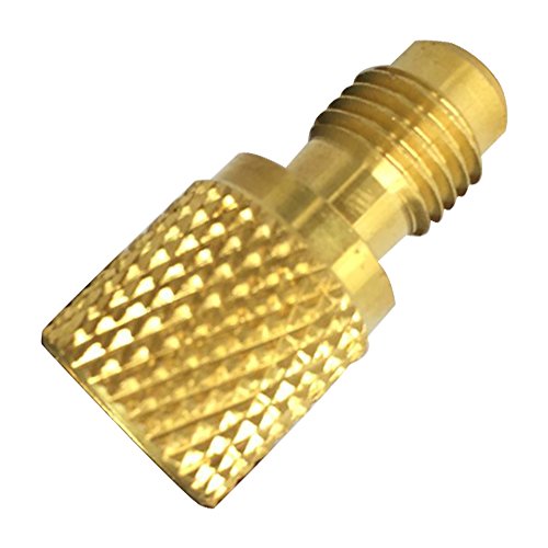 Amhousejoy AC R134a Brass Adapter Freon Fitting 1/4" Male to 1/2 ...