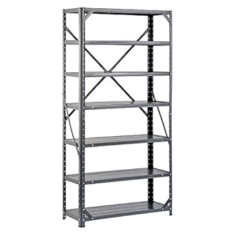 Edsal Muscle Rack HC30127-17 Steel 7-Shelf Shelving Unit, 750 lb ...