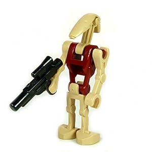 LEGO Star Wars Minifigure Security Battle Droid Dark Red and Beige ...