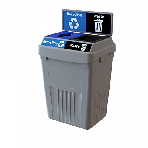 CleanRiver Flex E™ bin Indoor and Outdoor Sturdy 2-in-1 Waste and ...