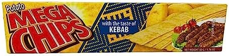 Mega Chips Natural Potato Chips With Kebab Flavor 50 gm price in Egypt ...