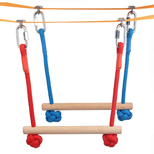 American Ninja Warrior Obstacle Monkey Bars, Red & Blue Color External ...