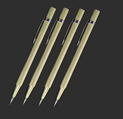 VebaCidi Metal Scribe Tool, Set of 4 Pieces, Tungsten Carbide Tip ...