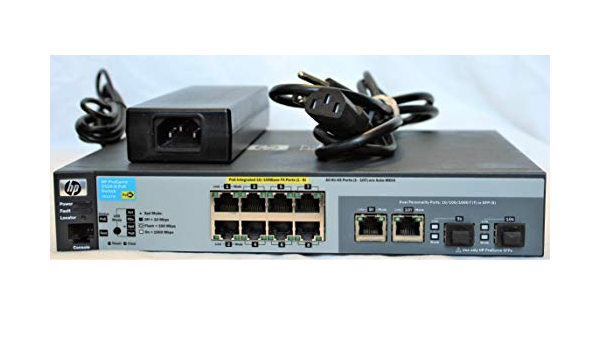 Max 80% OFF HP ProCurve J9298A 2520G-8 - 8 Port PoE Managed Switch SAME ...
