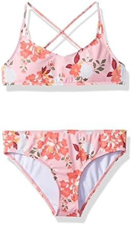 Amazon.com: Billabong Girls' All Along Crossback Two Piece Swim Set ...