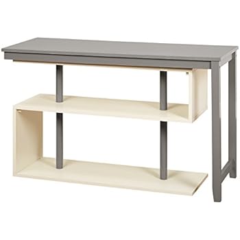Amazon.com: Simple Living Webster White/Grey Wood Swing Desk: Office ...