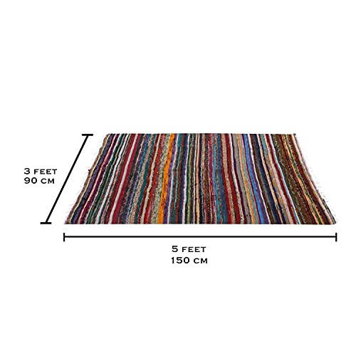 Chindi Cotton Rag Rugs 100% Eco-Friendly, 2-in-1 Reversible ...