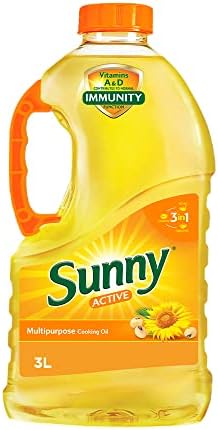 Sunny, Sun Active, Blended Vegetable Oil, 3L price in UAE | Amazon UAE ...