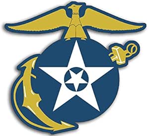 Amazon.com: American Vinyl Marine Corps Aviation Roundel Shaped Sticker ...