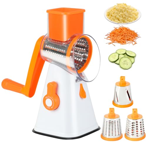 Multi-Purpose Rotary Graters for Kitchen, Rotary Cheese Grater, Cheese ...