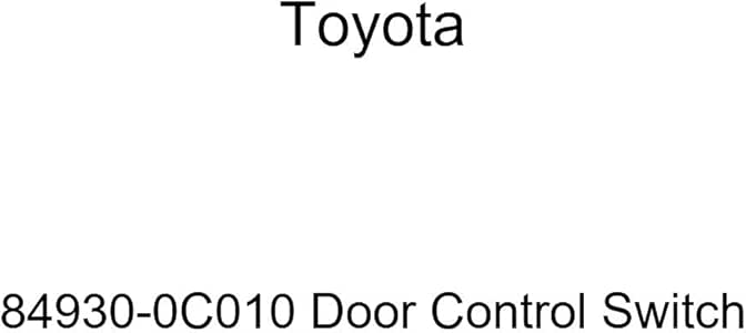 Amazon.com: Toyota 84930-0C010 Door Control Switch: Automotive