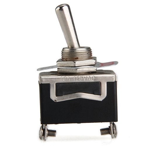 5 x Interruptor Conmutador 2 Posiciones On-Off 12V Negro Plata ...