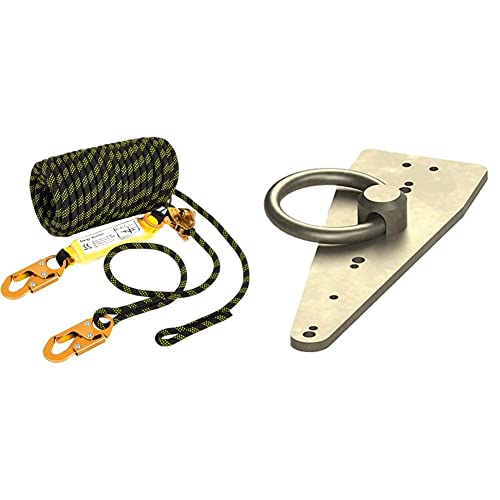 VEVOR Vertical Lifeline Assembly, 50 ft Fall Protection Rope & Guardian ...