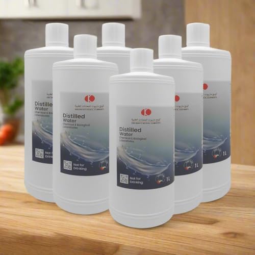 Pack of Distilled Water 1 Liter | Zero Impurities Detected | Can be ...