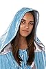Artemisia Designs Light Blue Cloak with Hood for Adult Men Women Velvet ...