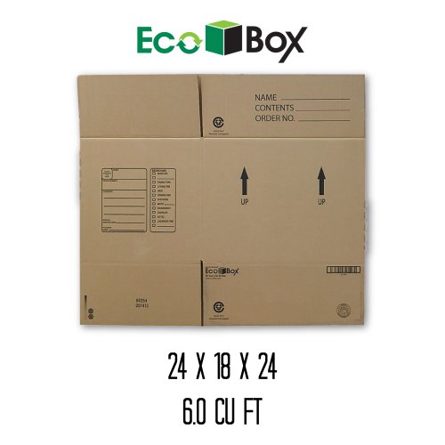 EcoBox Extra Large Moving Box Genuine Size 24 X 18 X 24 Inches Pack Of 5 (V-8504) on Galleon ...