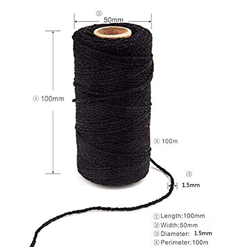 (100 Yards/1.5mm/19 Colors Optional) Cotton Baker Twine DIY Craft ...
