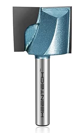 KEENTECH Router Bits, 1/4" Shank, Bottom Cleaning Router Bit, Carbide ...