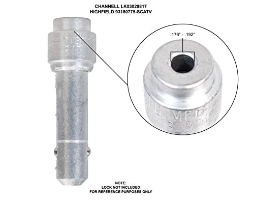 Jonard Tools TTB-6 Steel Barrel Lock Plunger Key with Blue Handle for ...