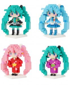 Hatsune Miku Set - 4box Vocaloid Anime Nanoblock Deluxe Editon - Want ...
