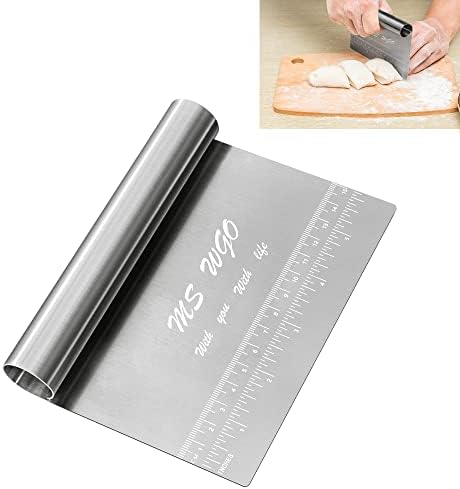 Pro Dough Pastry Scraper/Cutter / Chopper Stainless Steel Mirror ...