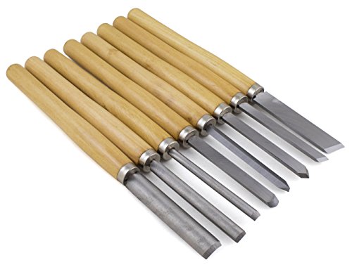 Bastex Professional Quality Wood Turning Chisel 8 pcs Set Included ...