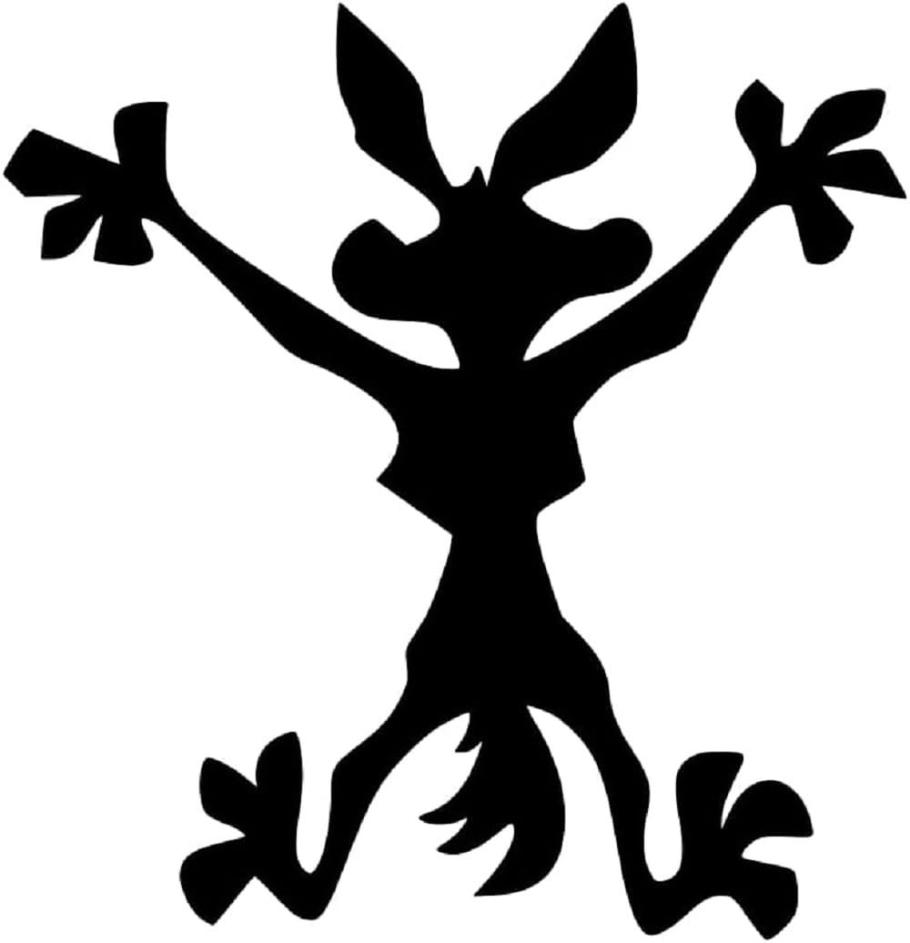 Wile Coyote Splat Vinyl Sticker for Car Window Bumper Truck Vinyl Decal ...