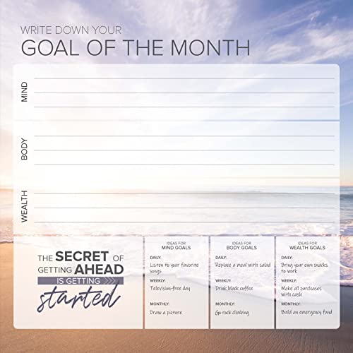 EverGreener Goal Setting Wall Calendar for 2022 | Habit Tracker with ...