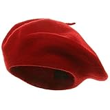 Wool Beret- Red at Amazon Women’s Clothing store: French Womens Hat