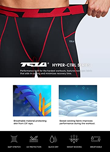 TSLA CLSX Men's Athletic Compression Shorts, Sports Performance Active ...