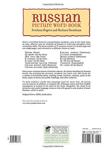 Russian Picture Word Book: Learn Over 500 Commonly Used Russian Words ...