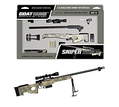 GoatGuns Miniature Sniper Model Camouflage | 1:3 Scale Die Cast Metal ...